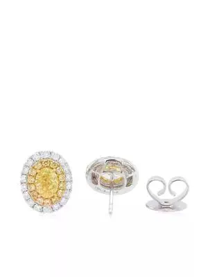 HYT JEWELRY 18kt White Gold Diamond Stud Earrings