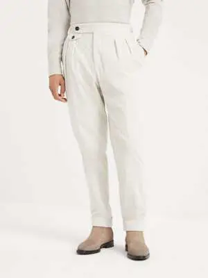 Brunello Cucinelli Cotton-cashmere Corduroy Trousers