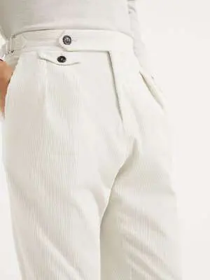 Brunello Cucinelli Cotton-cashmere Corduroy Trousers