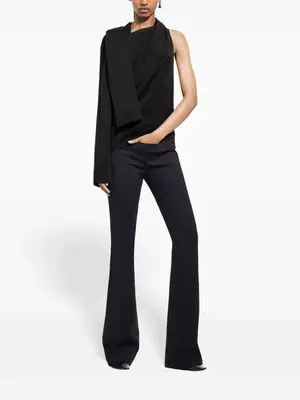 COURREGES Off-shoulder Knitted Top - Black