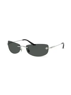 Versace Rectangle-frame Sunglasses - Silver