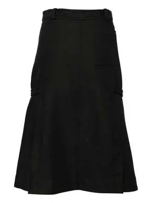 3.1 Phillip Lim Godet Utility Skirt - Black