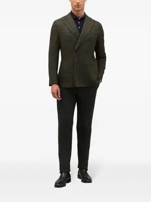 Boglioli Prince Of Wales Wool Blazer - Green