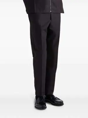 Prada Cotton Trousers With Triangle Logo