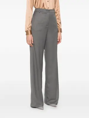 BLANCA VITA Straight-leg Flannel Trousers