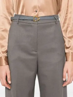 BLANCA VITA Straight-leg Flannel Trousers