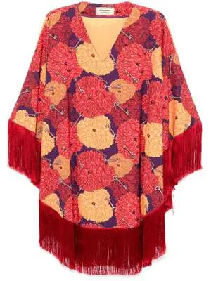 ALESSANDRO ENRIQUEZ Floral-print Mini Dress