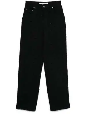 GOLDEN GOOSE Crystal-embellished Straight Leg Trousers