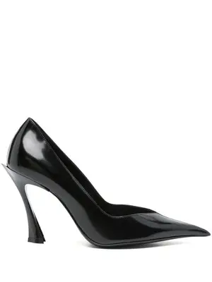 MUGLER 95mm Fang Pumps - Black