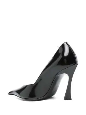 MUGLER 95mm Fang Pumps - Black