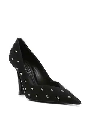 MUGLER 95mm Fang Pumps - Black
