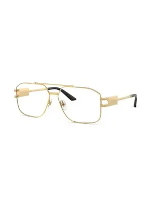Versace Pilot Frame Glasses - Gold