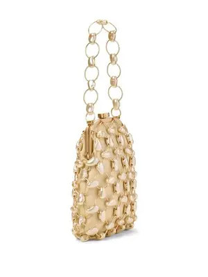 Cult Gaia Brielle Wristlet Mini Bag - Gold