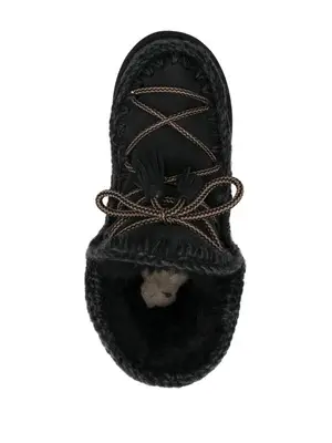 Mou Calf Suede Shearling Lined Ankle Boots