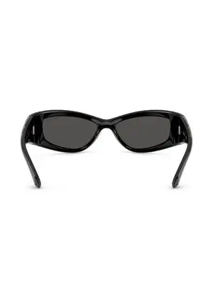SWAROVSKI Crystal-embellished Rectangle Sunglasses - Black