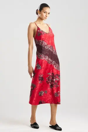 Natori Imperial Dragon Jacquard Slip Dress