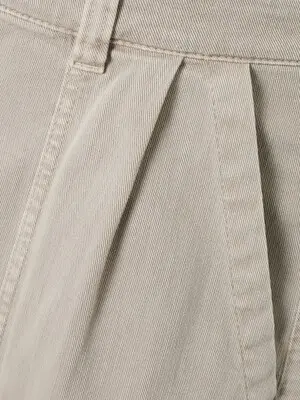 Brunello Cucinelli Cotton-twill Wide Leg Pants