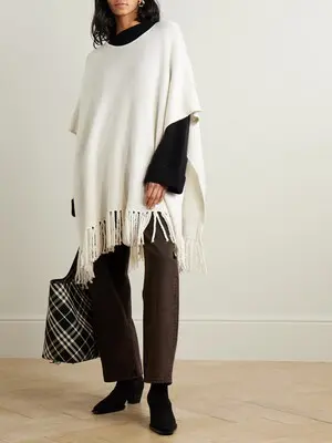 Arch4 Jules Fringed Cashmere Poncho