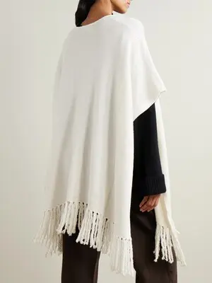 Arch4 Jules Fringed Cashmere Poncho