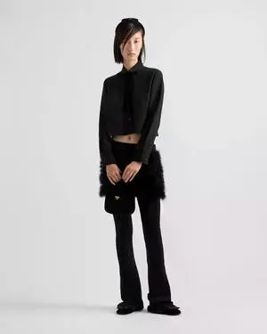 Prada Crepe De Chine Shirt - Black
