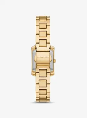Michael Kors Mini Emery Pavé -tone Watch In By - Gold