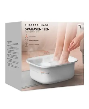 SHARPER IMAGE Spahaven Zen Heating Foot Bath With Splash Guard