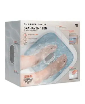 SHARPER IMAGE Spahaven Zen Heating Foot Bath With Splash Guard