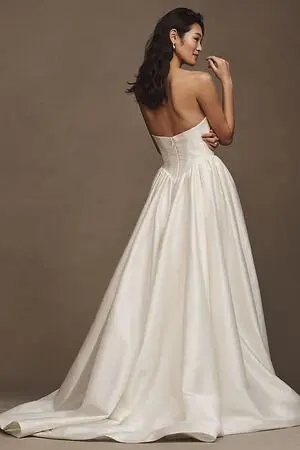 Watters Willow Ember Strapless Dupioni Wedding Gown