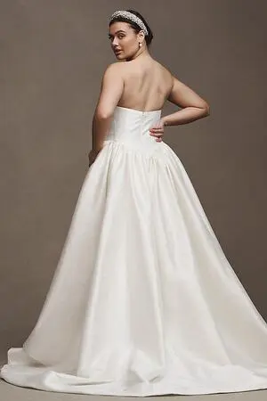 Watters Willow Ember Strapless Dupioni Wedding Gown