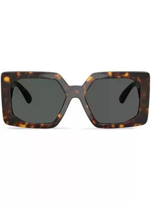 Versace Geometric Frame Sunglasses - Green