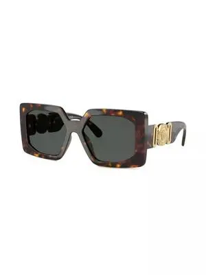 Versace Geometric Frame Sunglasses