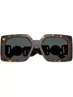 Versace Geometric Frame Sunglasses