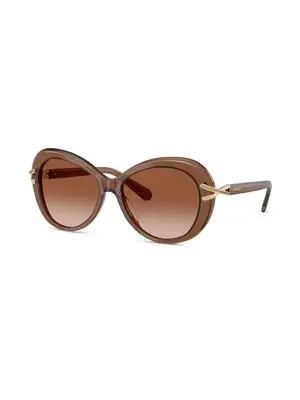 SWAROVSKI Crystal-embellished Sunglasses - Brown