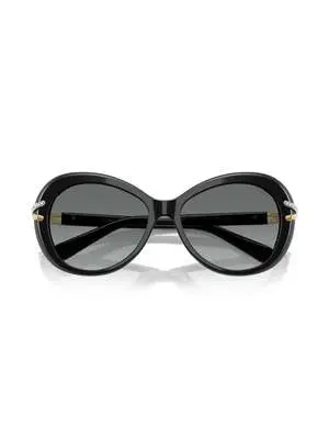 SWAROVSKI Crystal-embellished Oversized Sunglasses - Black