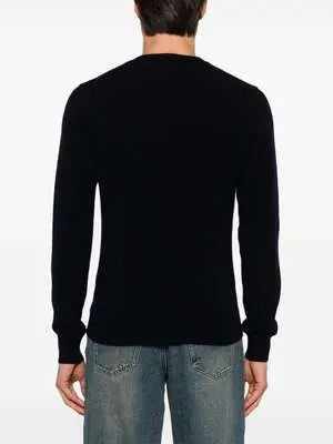 Play Comme Des Garcon Heart-embroidered Sweater