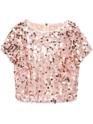 BLANCA VITA Sequinned Top
