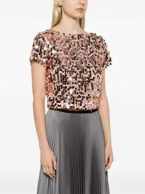 BLANCA VITA Sequinned Top