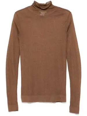 LEMAIRE Seamless High-neck Top - Brown