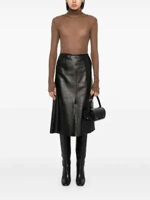 LEMAIRE Seamless High-neck Top - Brown