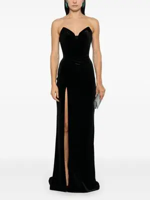 CRISTALLINI Brigitte Maxi Dress - Black