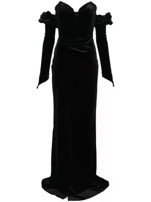 CRISTALLINI Brigitte Maxi Dress - Black
