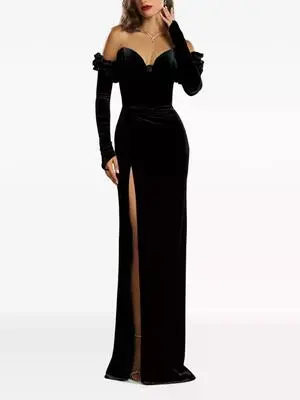 CRISTALLINI Brigitte Maxi Dress - Black