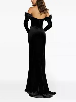 CRISTALLINI Brigitte Maxi Dress - Black