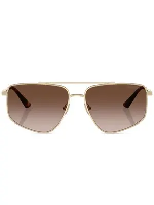 JIMMY CHOO Square Frame Sunglasses - Gold