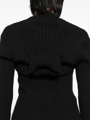 ALAINPAUL Double-collar Bascule Rib Jumper