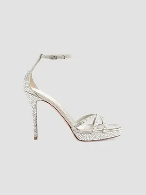 Valentino Garavani Eveninglam 120mm Platform Sandals With Crystals