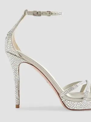 Valentino Garavani Eveninglam 120mm Platform Sandals With Crystals