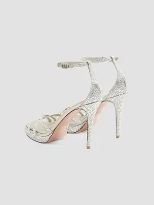 Valentino Garavani Eveninglam 120mm Platform Sandals With Crystals