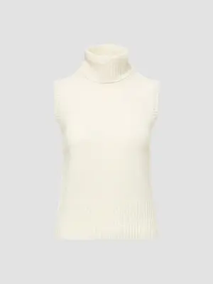 Veronica Beard Mazzy Cashmere Shell Ivory