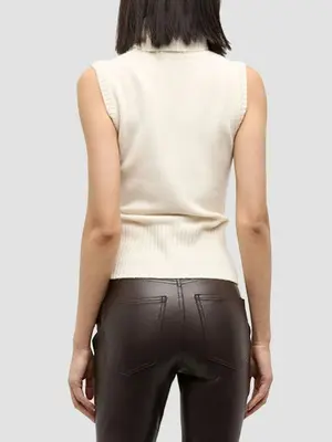 Veronica Beard Mazzy Cashmere Shell - Ivory